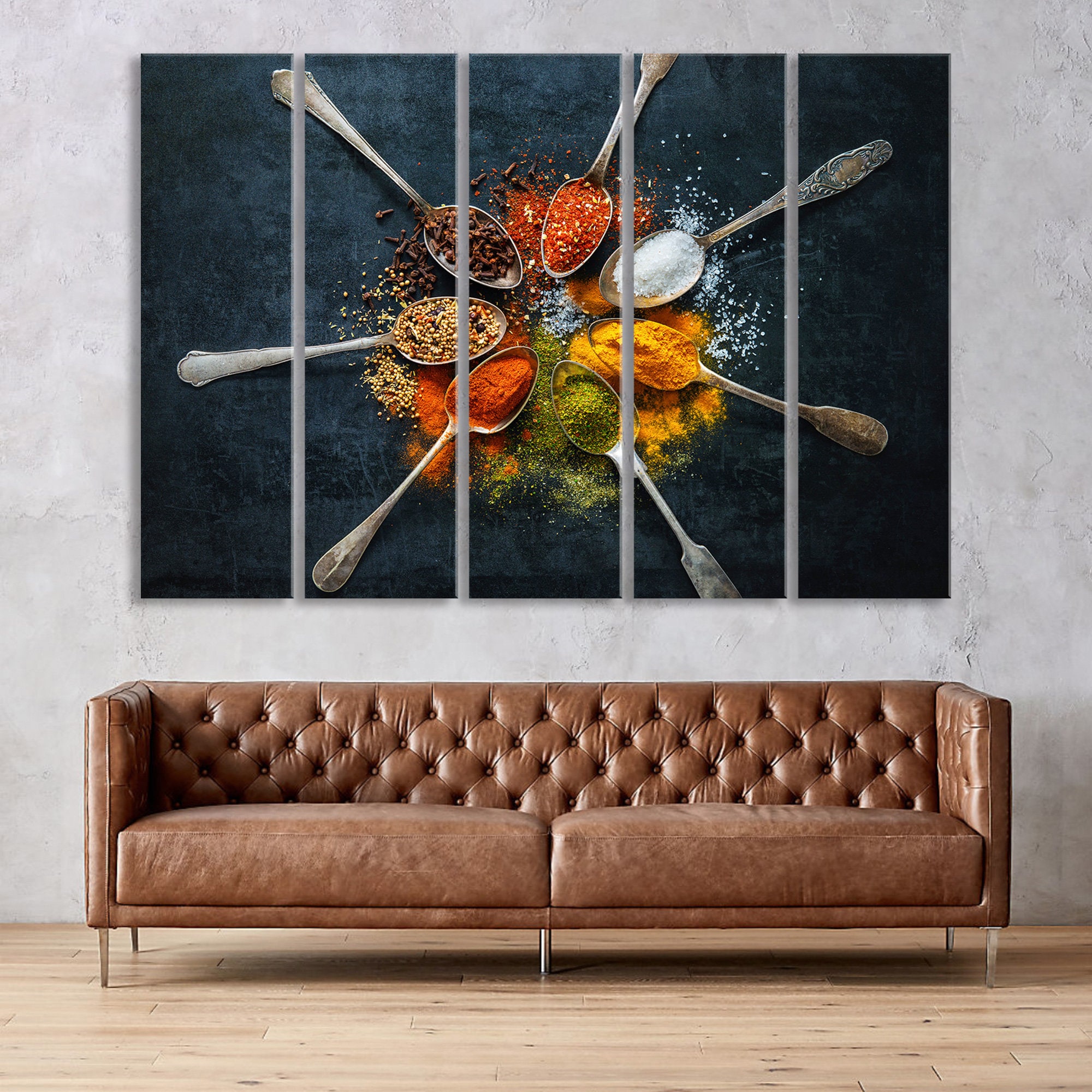 Kitchen Canvas Wall Art, Modern Prints, Farmhouse Kitchen Decor, Herbs ...