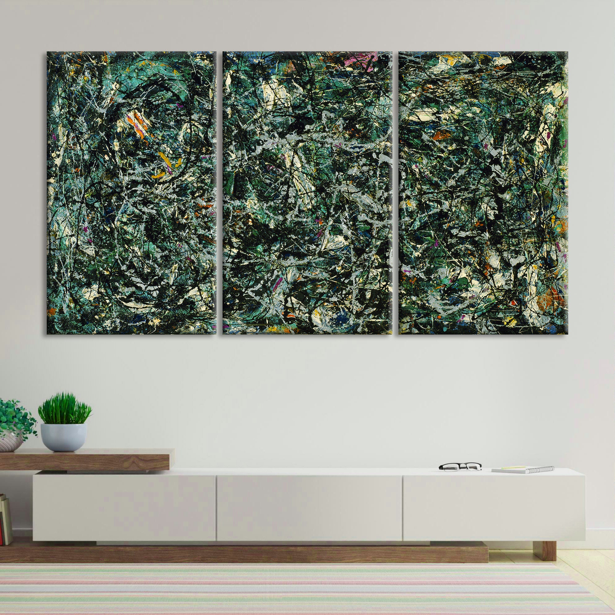 Jackson Pollock Canvas Print, Abstract Wall Art, Home and Living Room ...