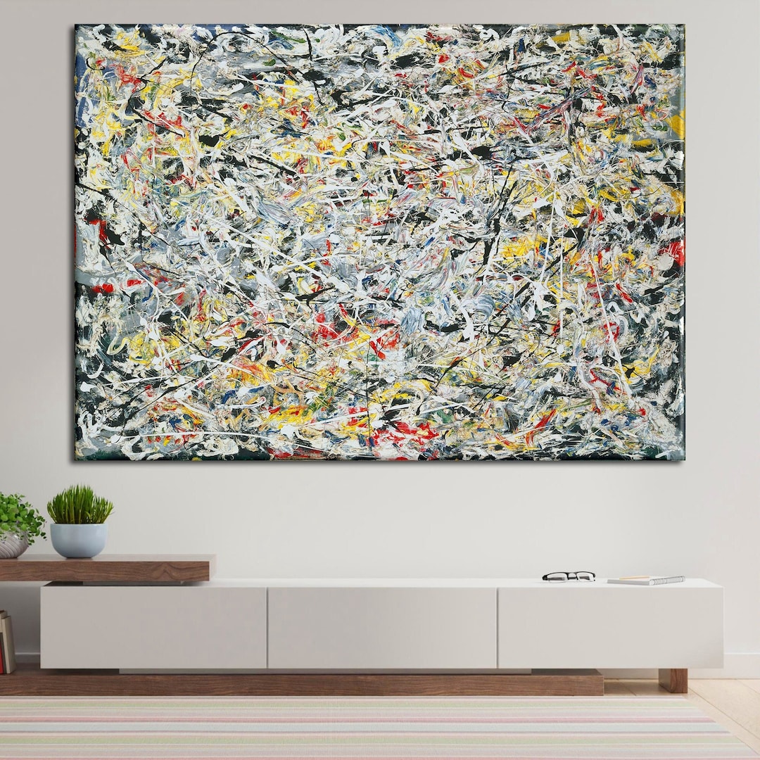 Jackson Pollock Canvas Print, Abstract Wall Art, Home and Living Room ...