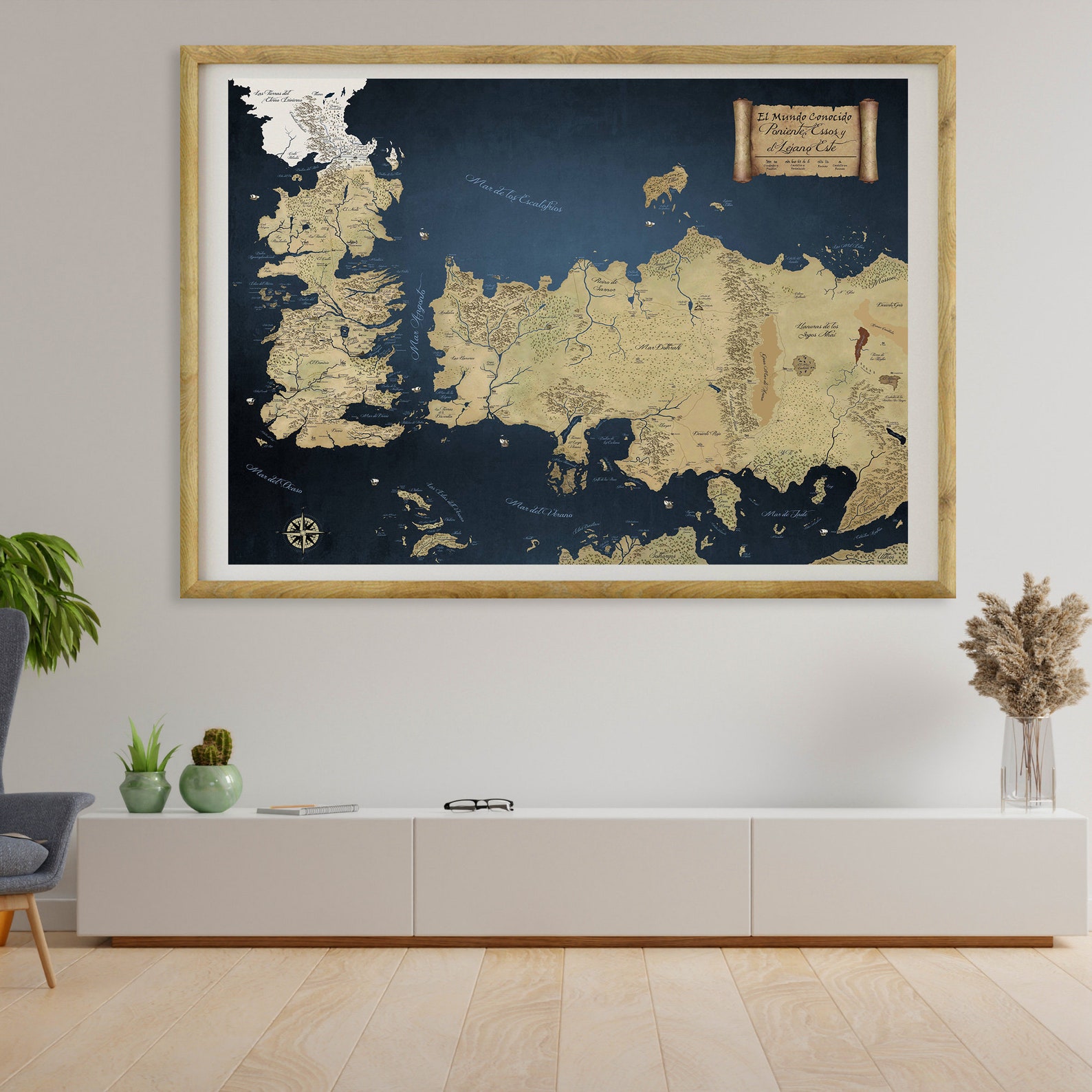 Game of Thrones Map, Printable Map, Game of Throne Decor, Digital ...