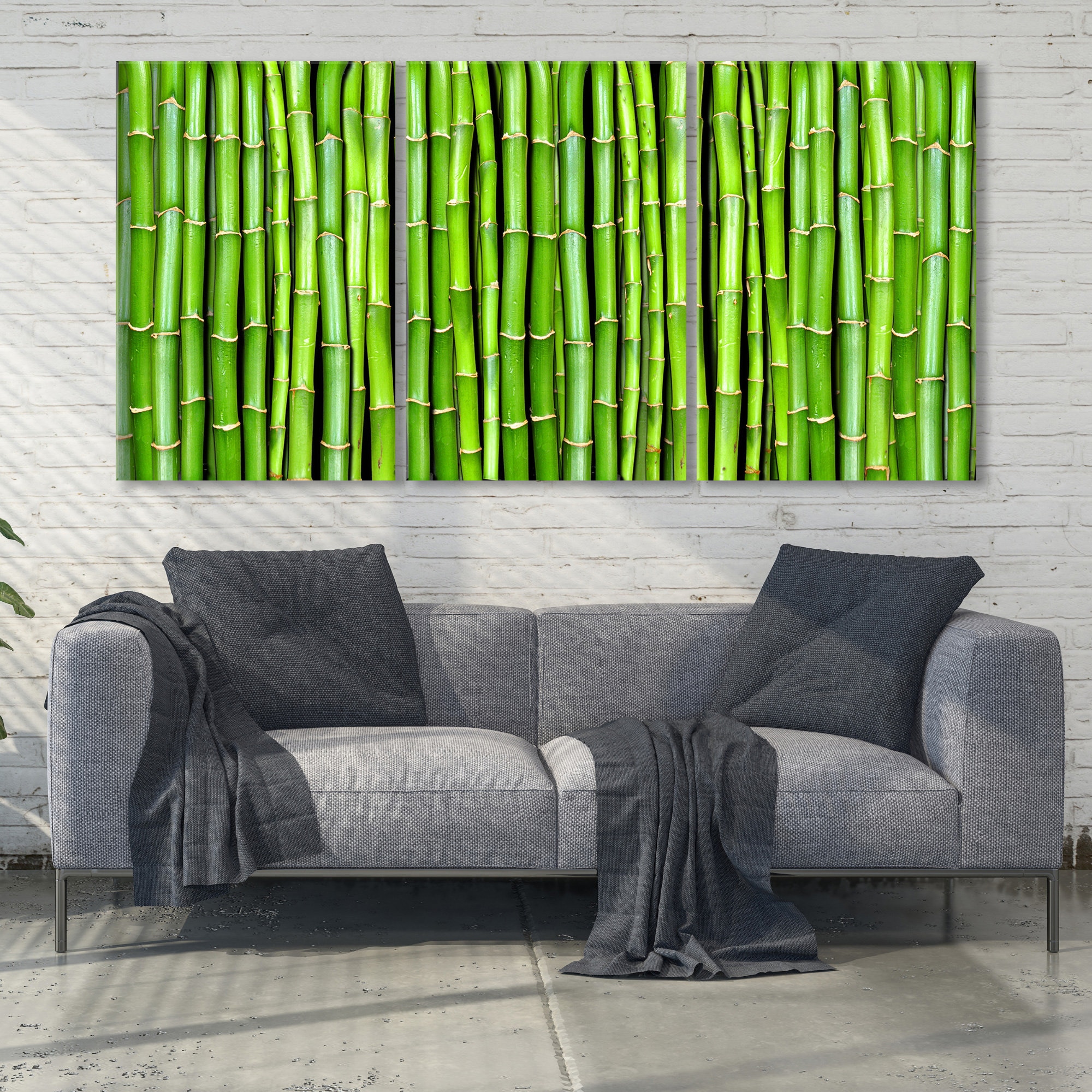 Bamboo Tree Wall Art Print Landscape Canvas Decor Home - Etsy