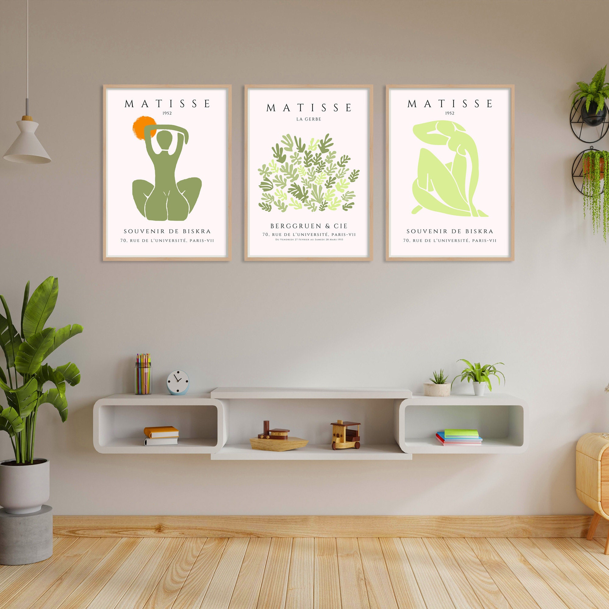 Henri Matisse Poster Art, Matisse Print Set of 3, Wall Art for ...