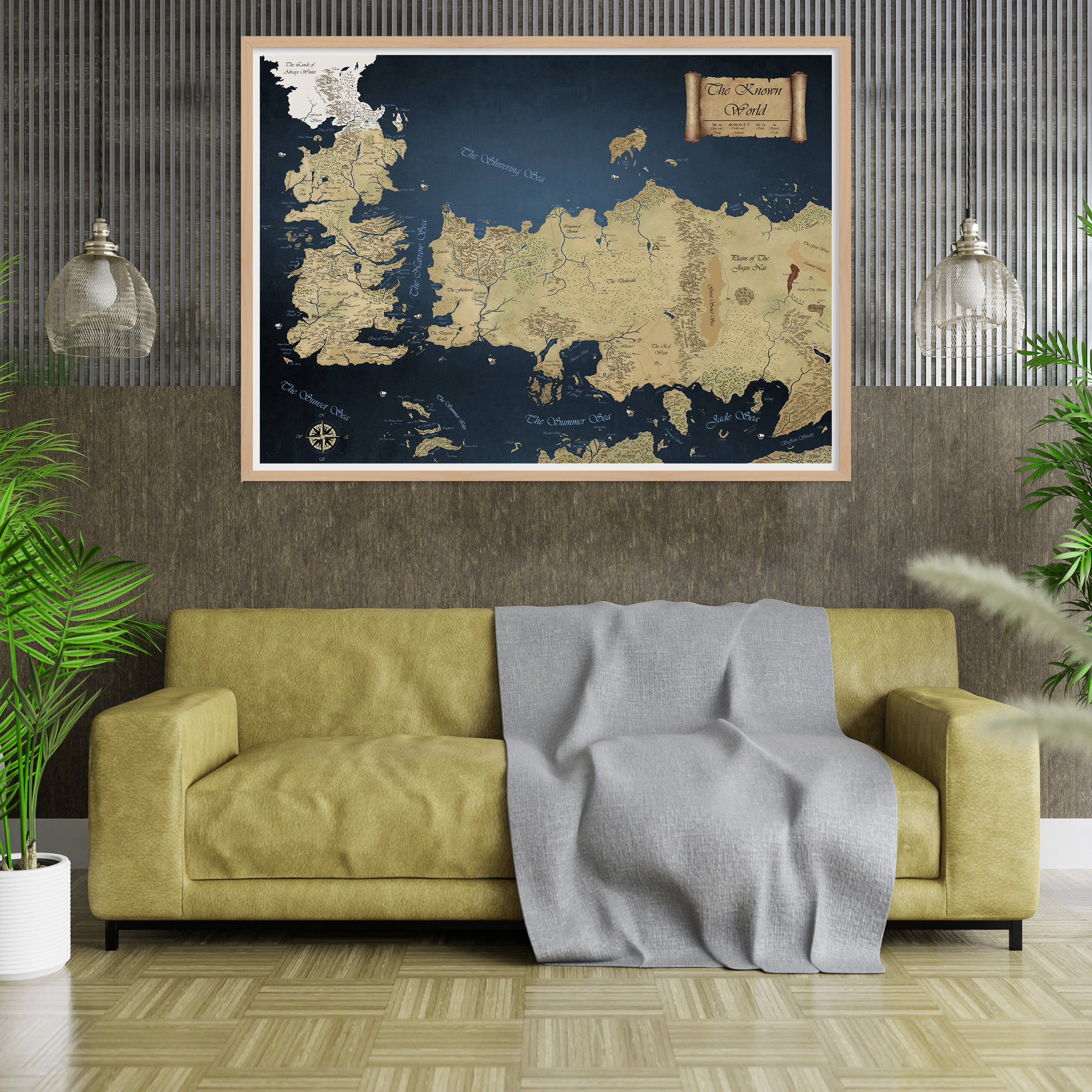 Game of Thrones Map Poster Print Art Wall Art for Living - Etsy