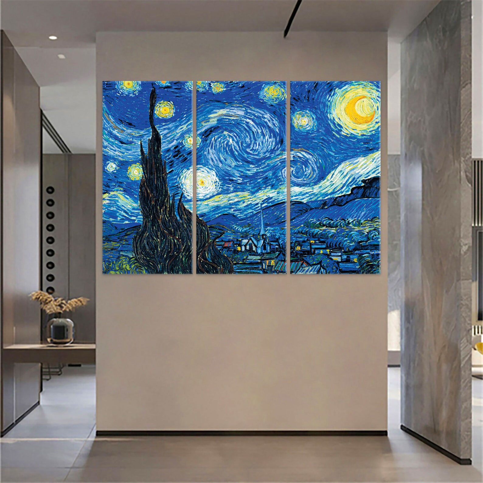 The Starry Night 1889 Vincent Van Gogh Vincent Van Gogh Canvas Print ...
