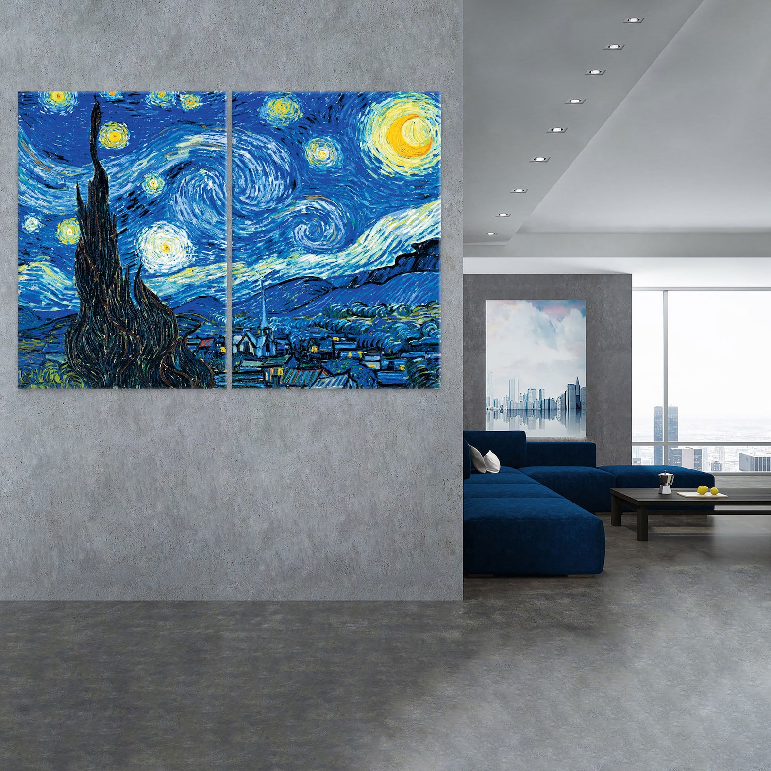 The Starry Night (1889) - Vincent Van Gogh | Vincent Van Gogh Canvas ...
