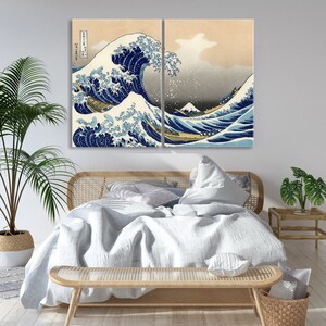The Great Wave off Kanagawa Canvas Print, Japanese Wall Art, Classical ...