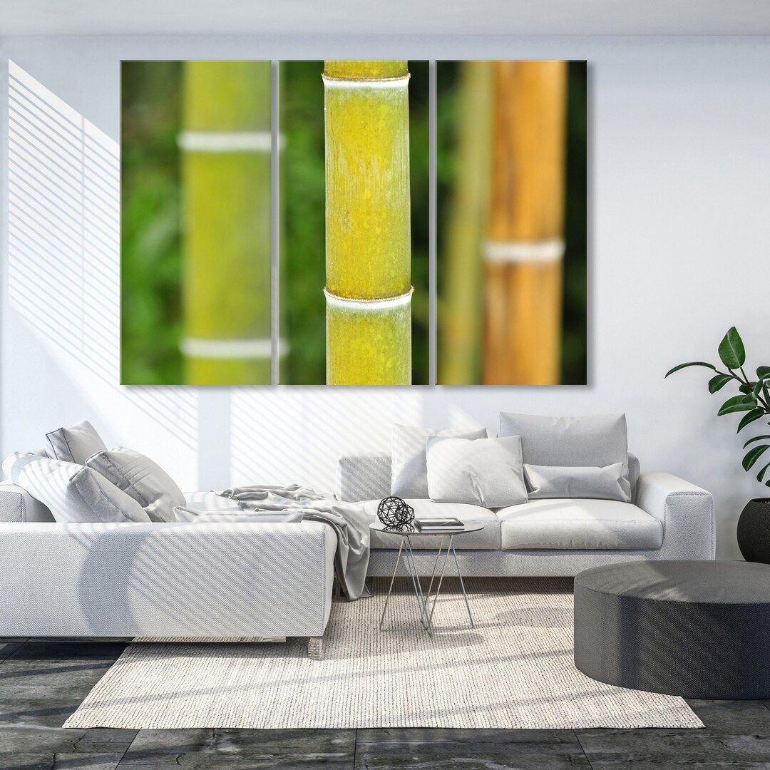 Bamboo Tree Canvas Wall Decor, Landscape Art Print, Home Decor, Nature ...