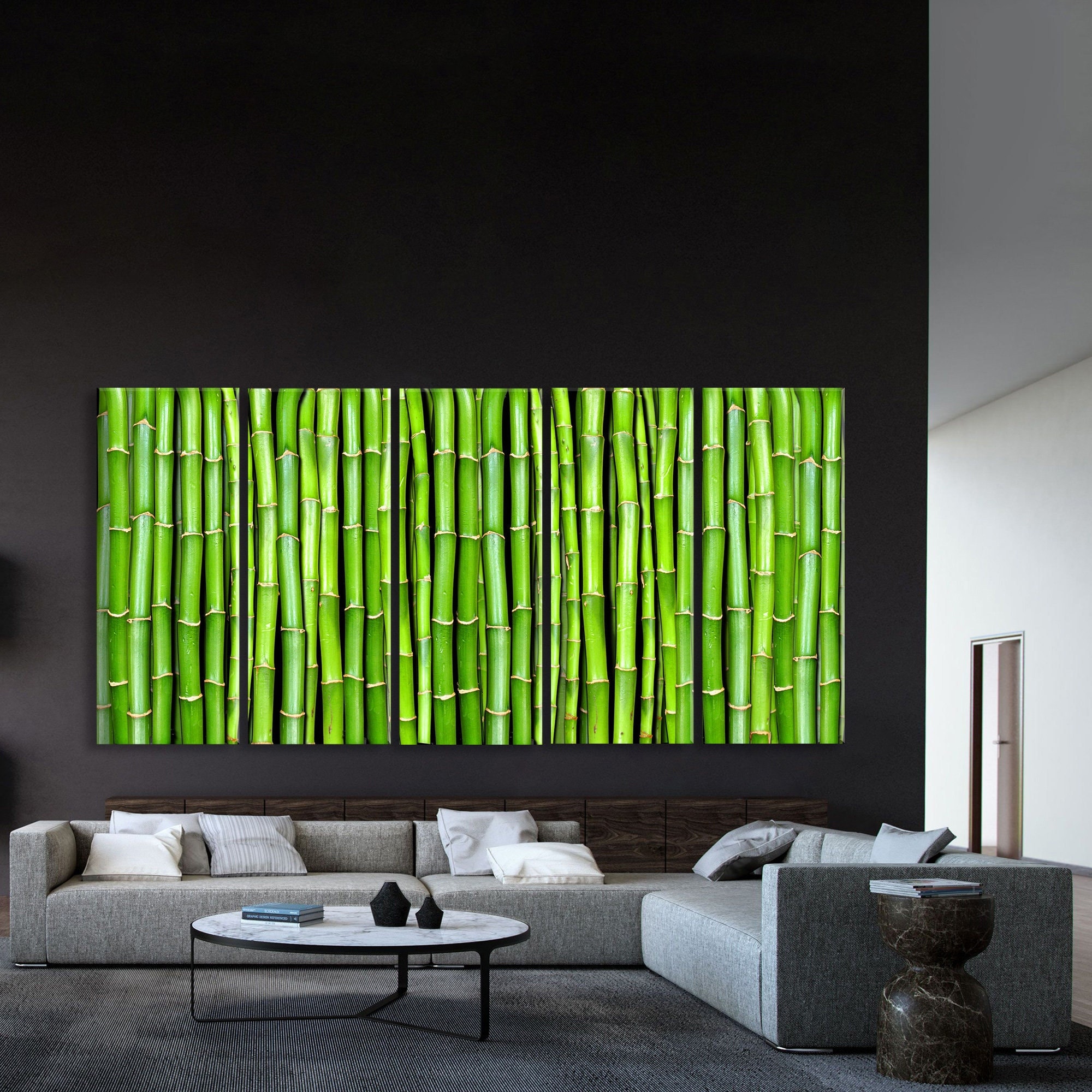 Bamboo Tree Wall Art Print Landscape Canvas Decor Home - Etsy
