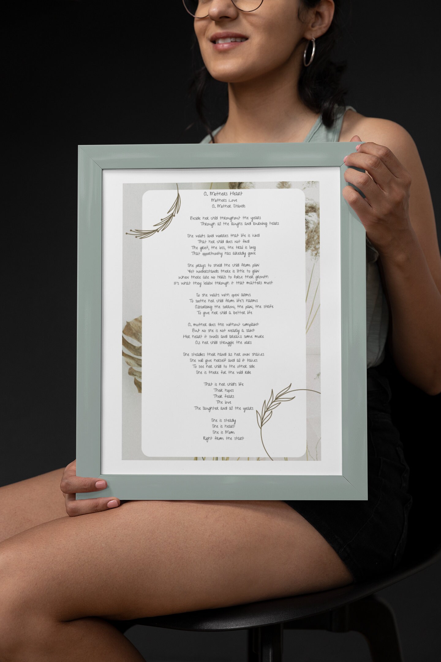 A Mothers Heart Poem. Show Your Love for Mom. Thoughtful and - Etsy