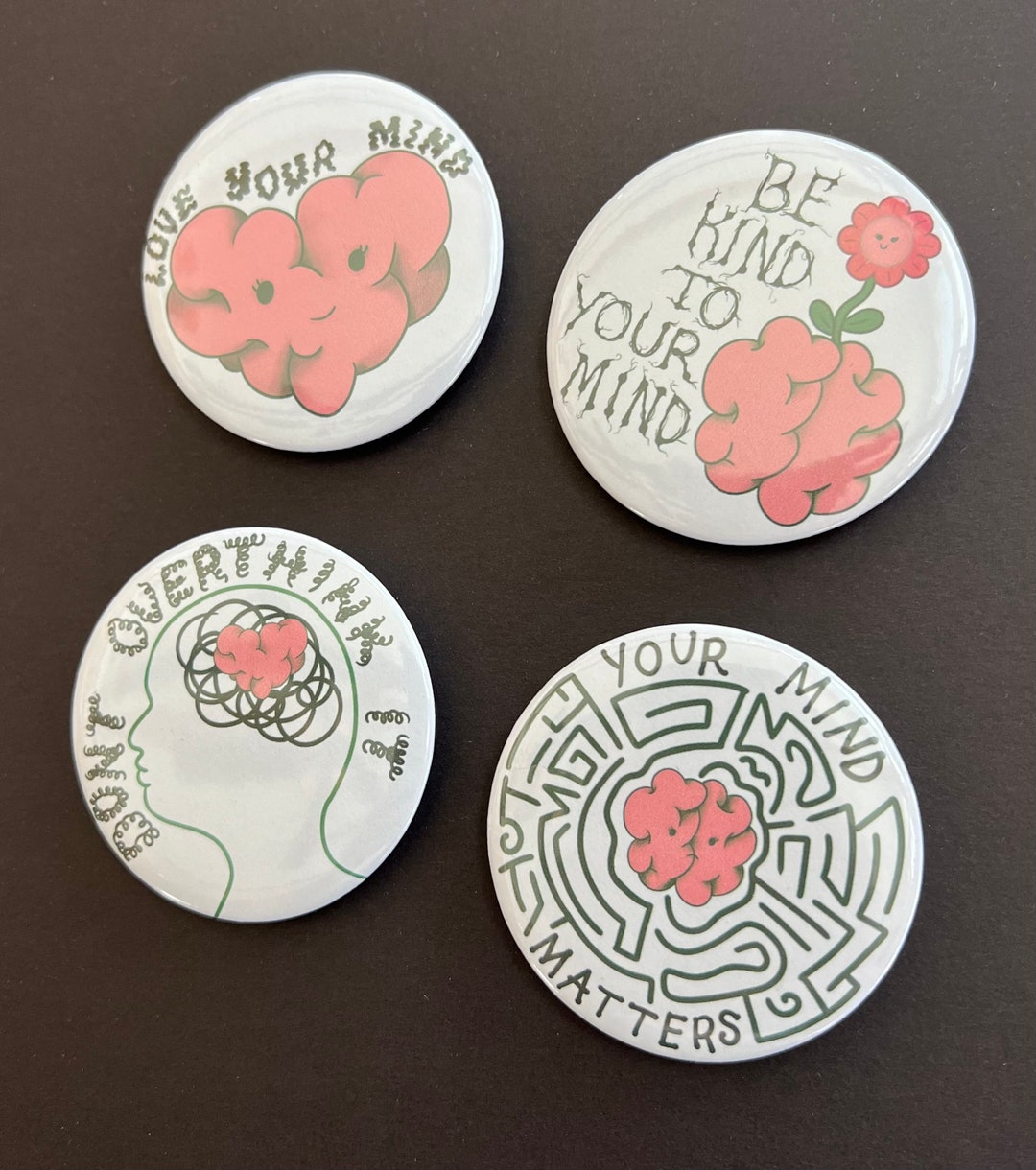 Mental Health Awareness Pin Set - Etsy