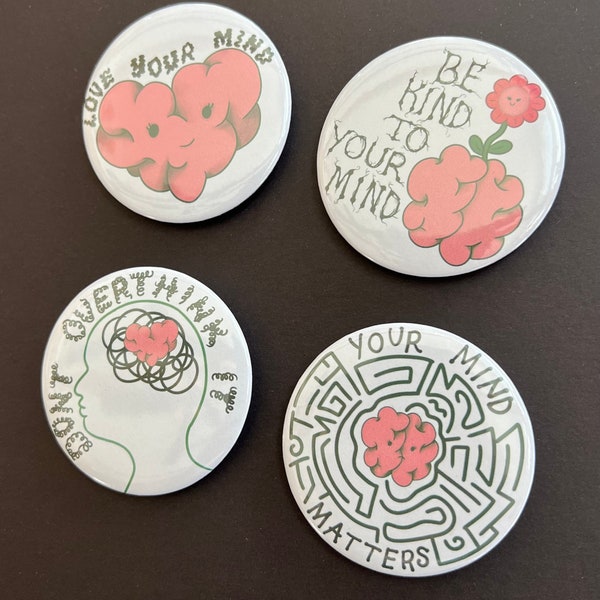 Mental Health Awareness Pins - Etsy