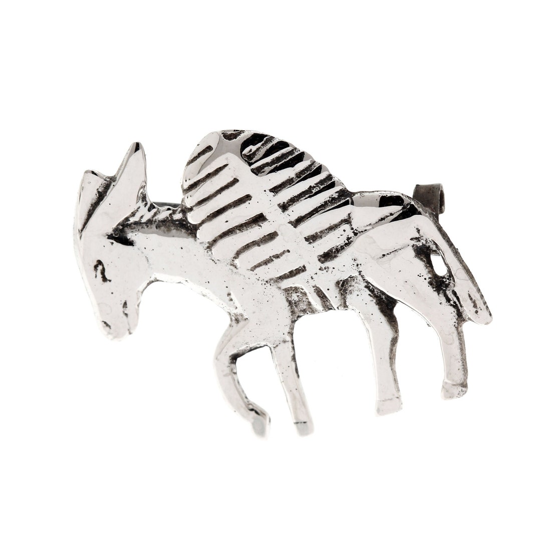 925 Sterling Silver Donkey Mule Pin Brooch - 25mm - Etsy