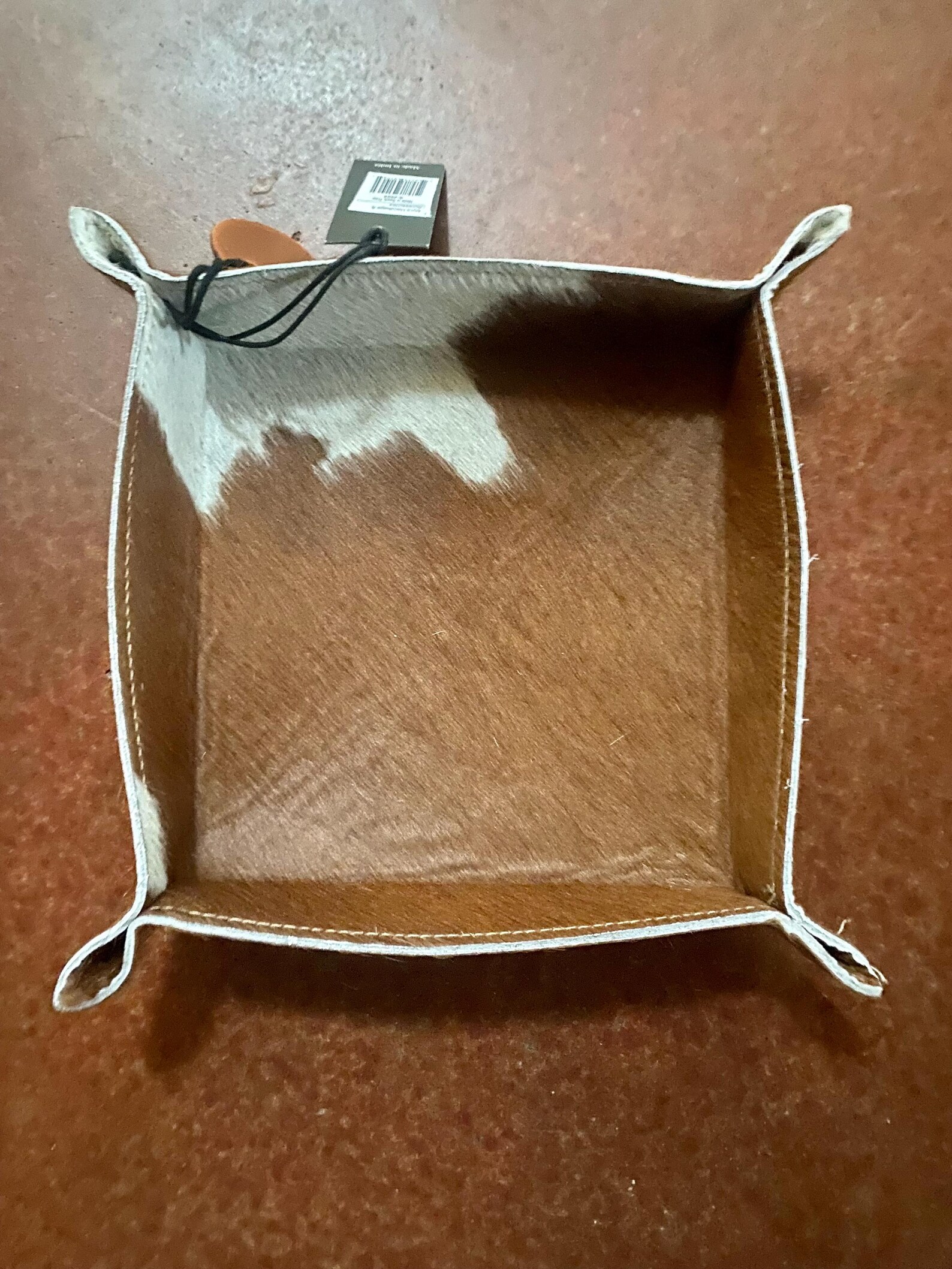 Cowhide Leather Tray, Western Storage Tray, Western Jewelry Tray ...