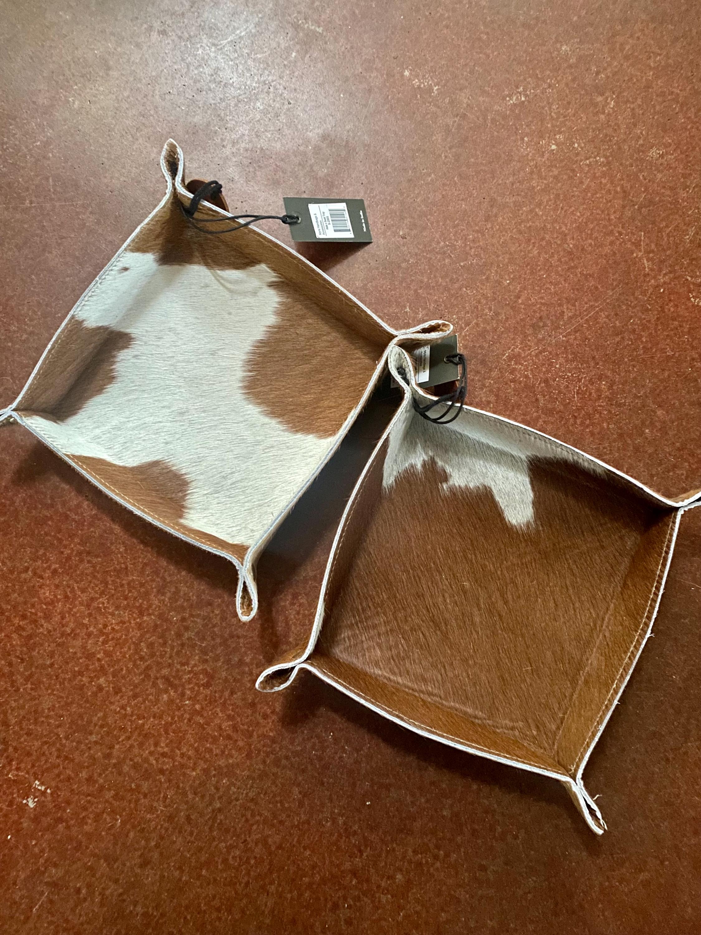 Cowhide Leather Tray, Western Storage Tray, Western Jewelry Tray ...