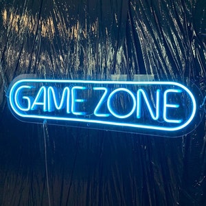 Game Area Led Neon Sign, Wall Decor, Wall Sign, Neon Lights, Custom ...