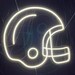 Football Helmet Neon Sign – LED Wall Light for Sports Bar, Game Room ...