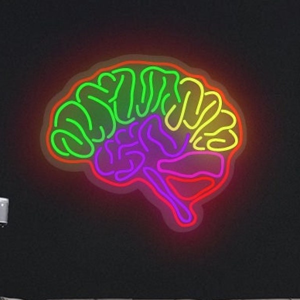 Neon Brain Light - Etsy