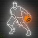 Basketball Player Neon Sign Wall Decor Neon Signs Home Deor Basketball ...