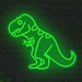 Dinosaur Neon Sign Tyrannosaurus Rex LED Neon Sign. - Etsy