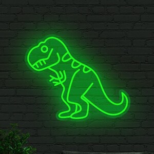 Dinosaur Neon Sign, Tyrannosaurus Rex LED Neon Sign. - Etsy