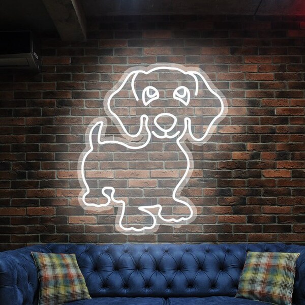 Neon Dachshund Lamp - Etsy