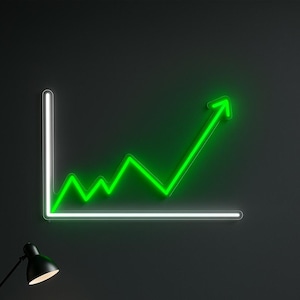Stock Market Neon Sign LED Wall Light – Finance Office Startup Business ...