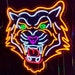 Tiger Head LED Neon Sign, Wall Decor, Wall Sign, Neon Lights, Year of ...