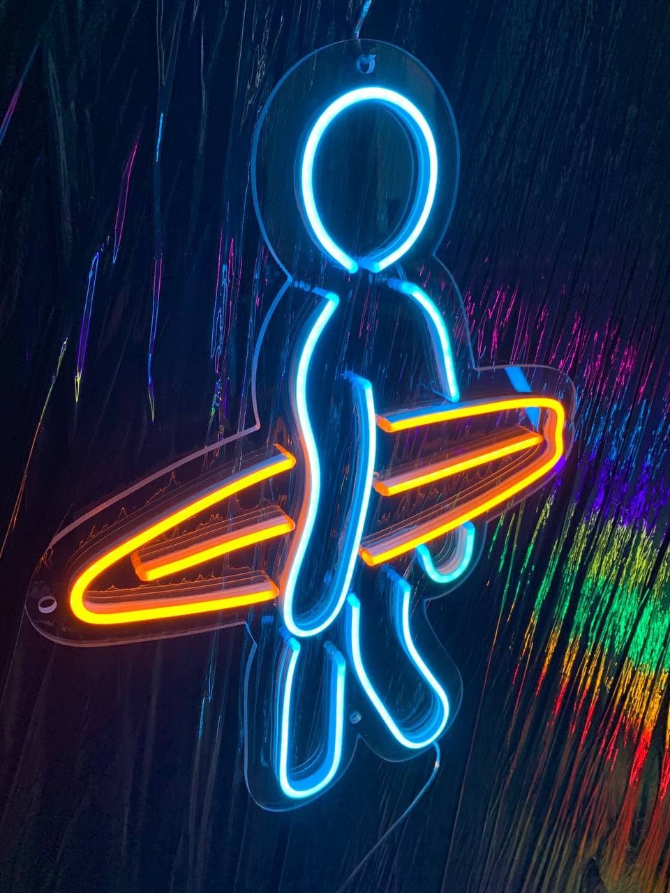 Surf Neon Sign Surfboard Neon Sign Surf Wall Art Ocean Wave - Etsy