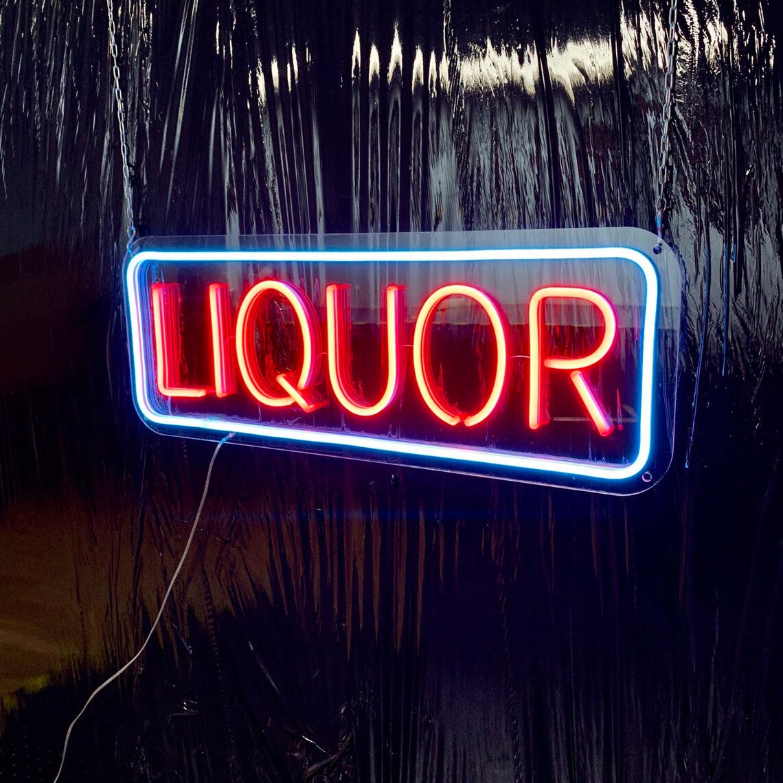 LED Neon Sign LIQUOR. Shop Neon Sign Liquor Store Booze Bar - Etsy