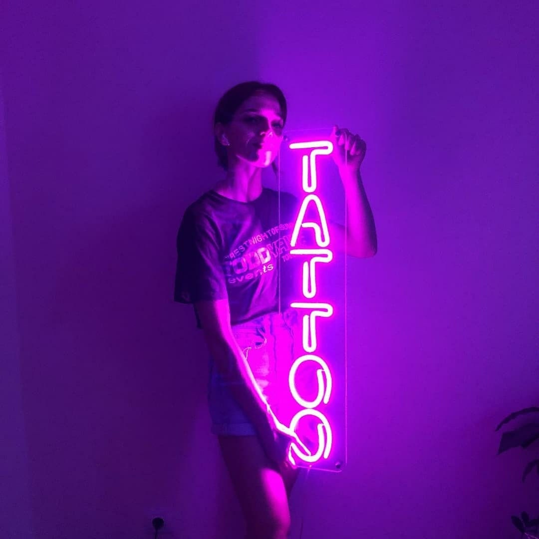 Tattoo Neon Sign, Tattoo Led Sign Custom - Etsy