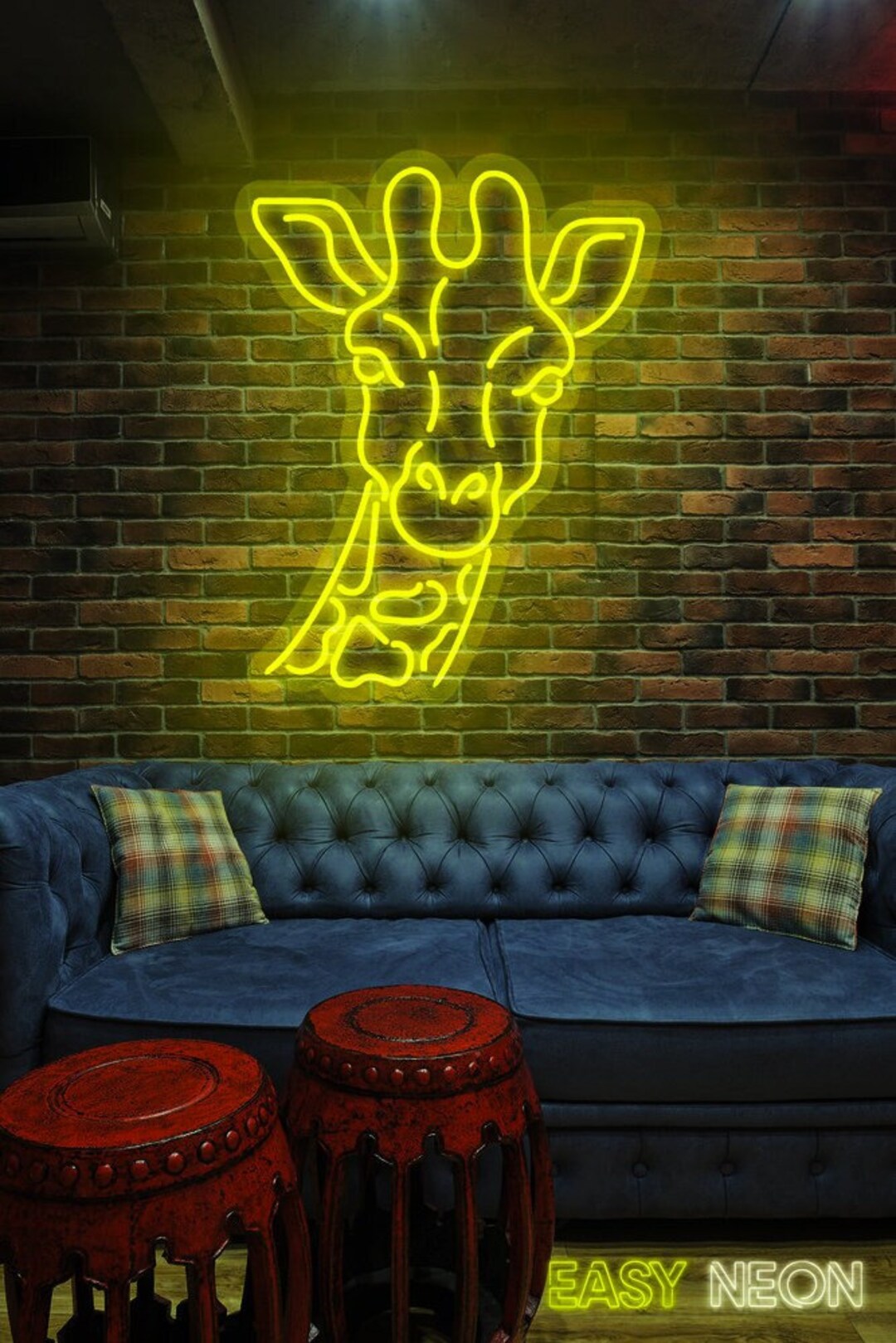 Giraffe Neon Sign, Interior Decoration, Wall Decor, Neon Signs - Etsy