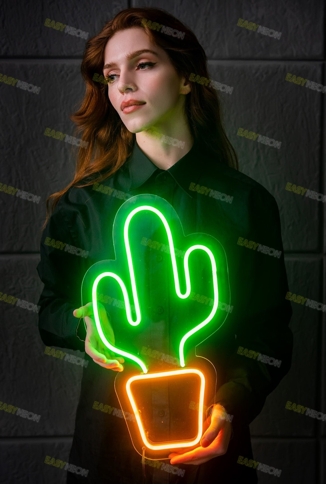 Cactus Neon Sign Cactus Neon Light Neon Light Cactus Led - Etsy