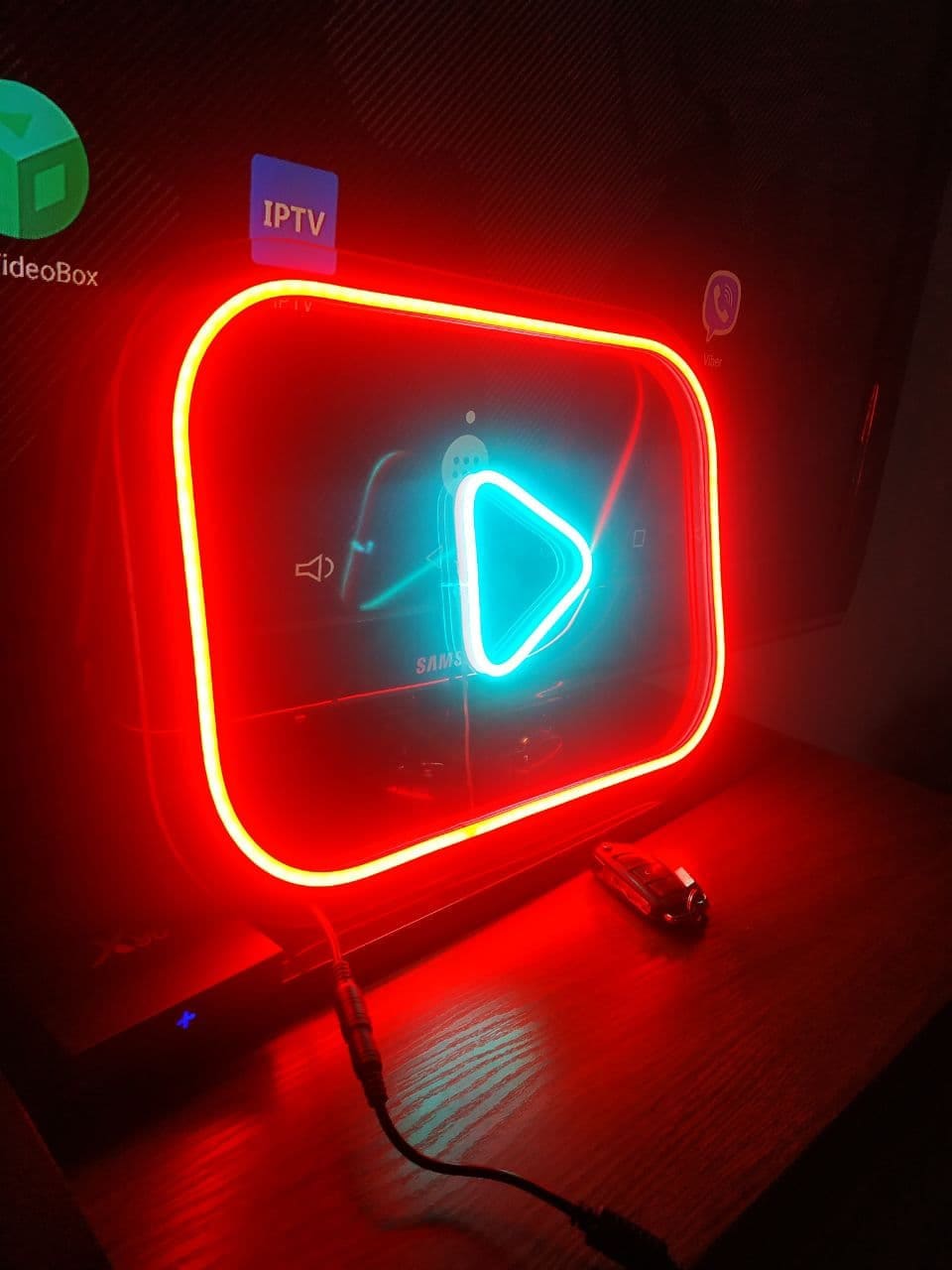 Youtube LED Neon Sign Youtube Wall Decor Youtube Wall - Etsy UK