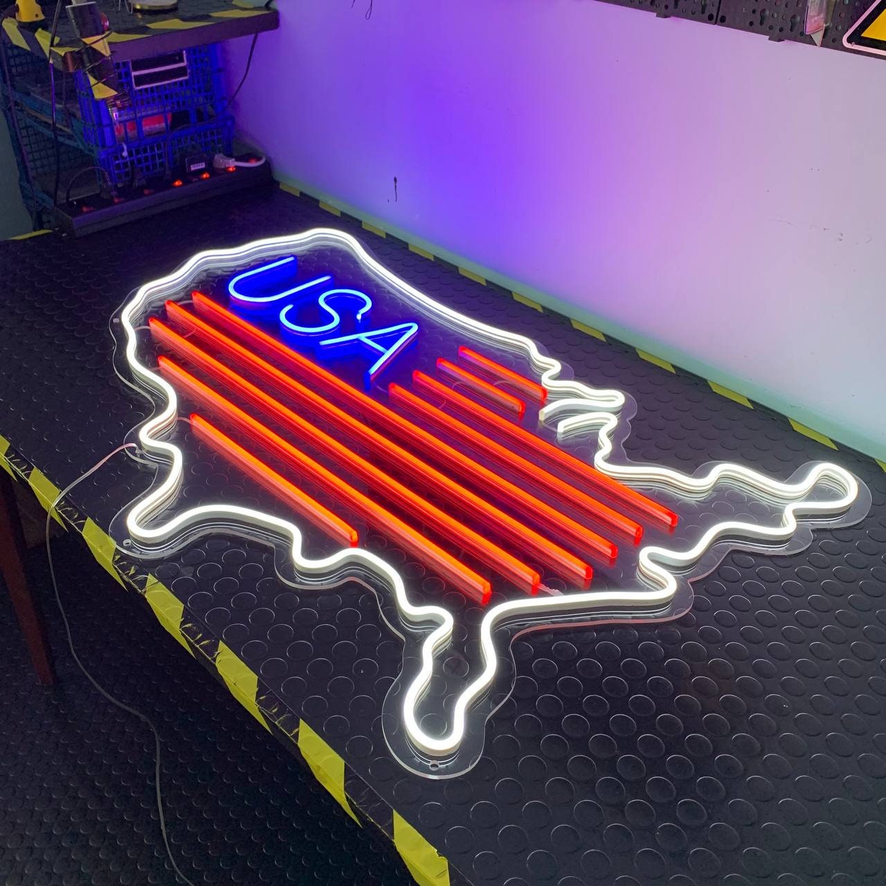 USA Neon Sign. Flag Light up Neon Wall Art Wall Decoration - Etsy