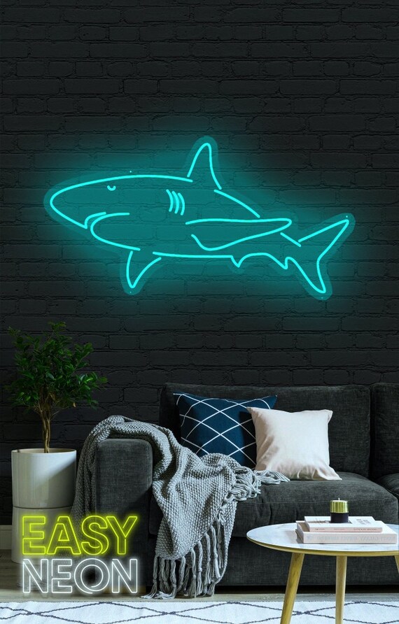 Shark Neon Sign Custom Flexible Neon LED for Home Event - Etsy