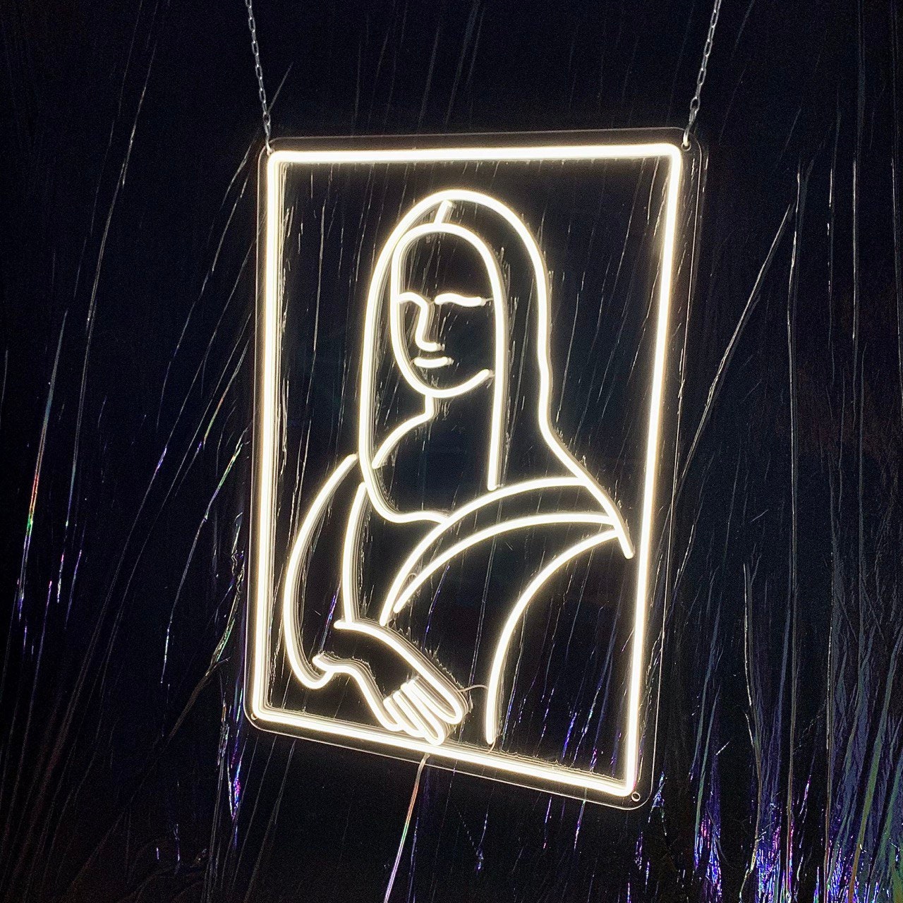 Mona Lisa LED Neon Sign Da Vinci Gioconda Portrait Neon - Etsy