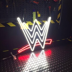 WWE Neon Logo | Wrestling - Etsy