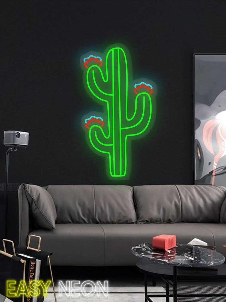 Mexican Cactus Led Neon Sign Custom Neon Neon Light - Etsy