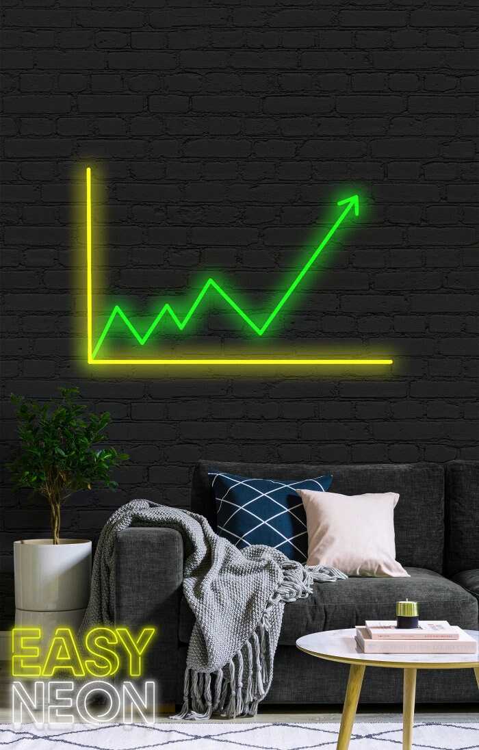 Stock Market Neon Sign LED Wall Light – Finance Office Startup Business ...