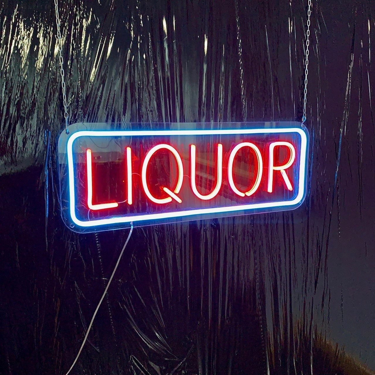 LED Neon Sign LIQUOR. Shop Neon Sign Liquor Store Booze Bar - Etsy