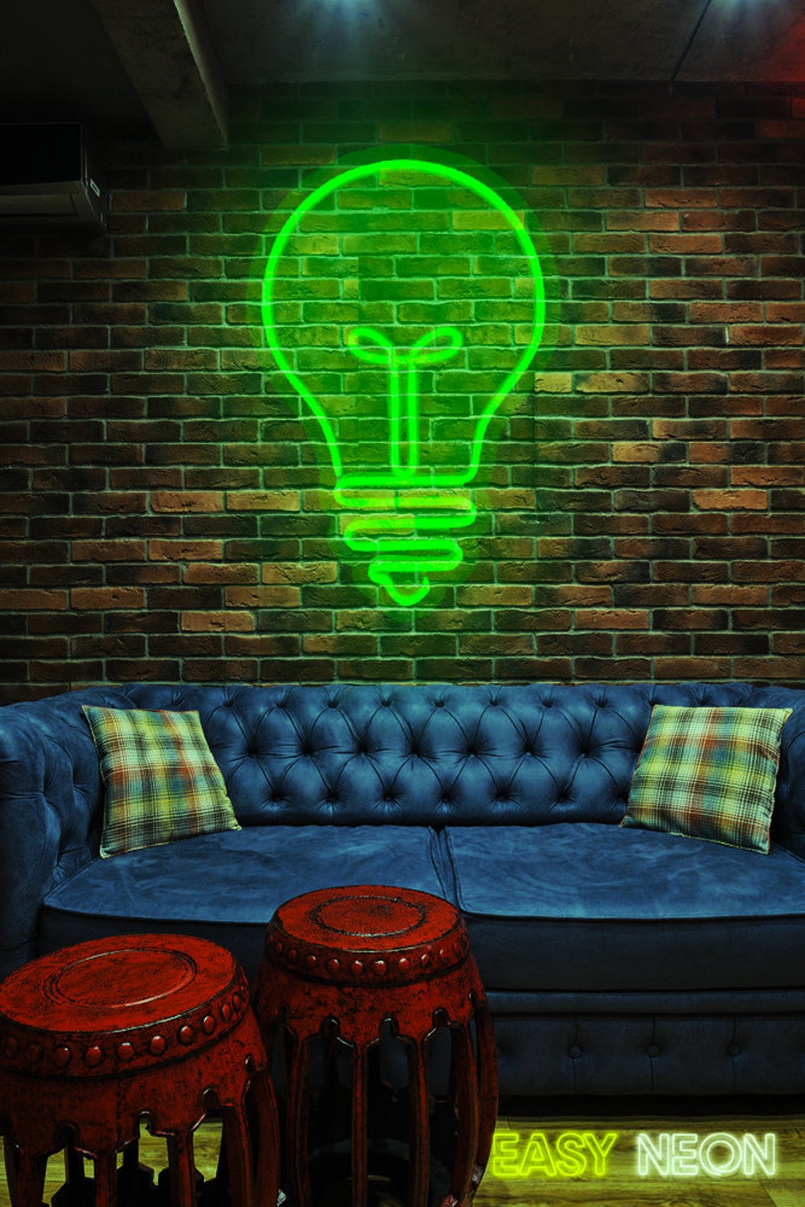 Light Bulb LED Neon Sign Wall Decor Wall Sign Neon Lights - Etsy