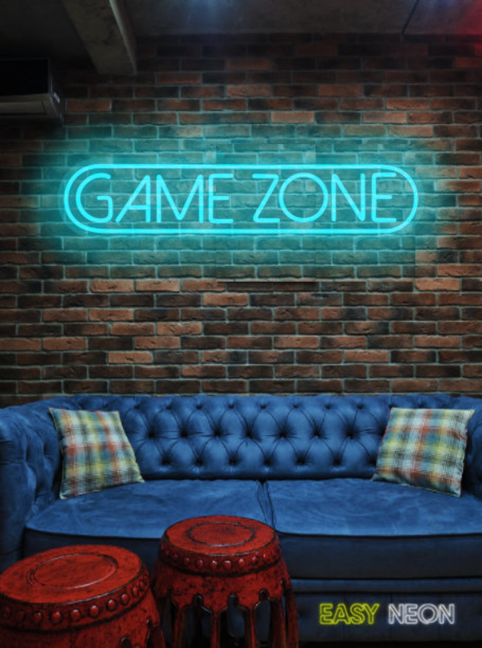 Game Area Led Neon Sign Wall Decor Wall Sign Neon Lights | Etsy