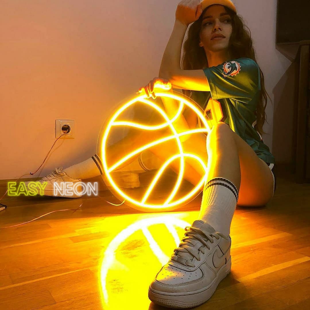 Basketball Neon Sign LED Neon Sign Custom Neon Sign - Etsy