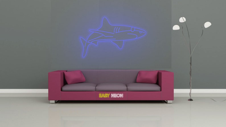 Blue Shark Neon Sign Custom Flex Neon Led for Home Event | Etsy