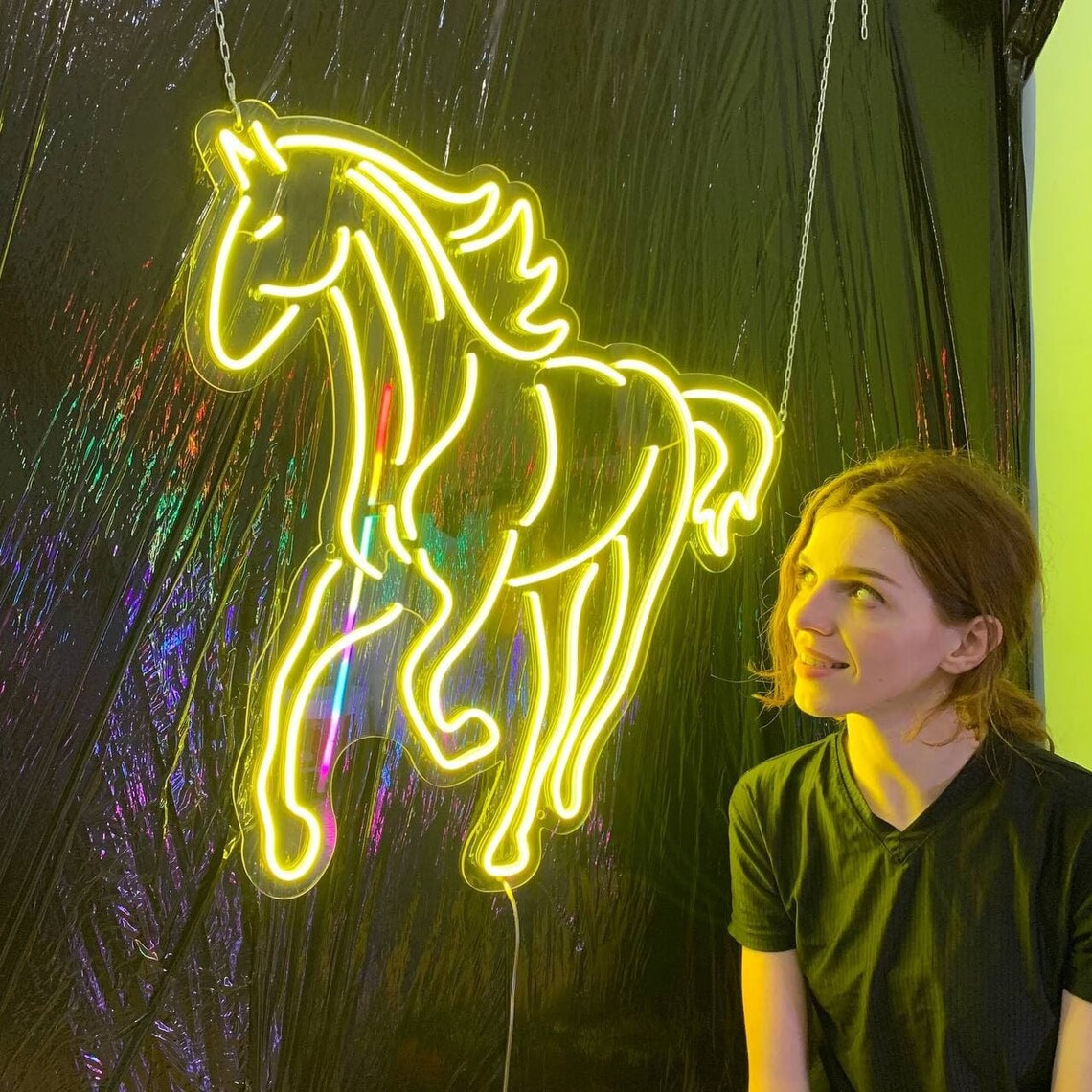 Horse Neon Sign Horse Racing Horses Horseback Riding LED - Etsy