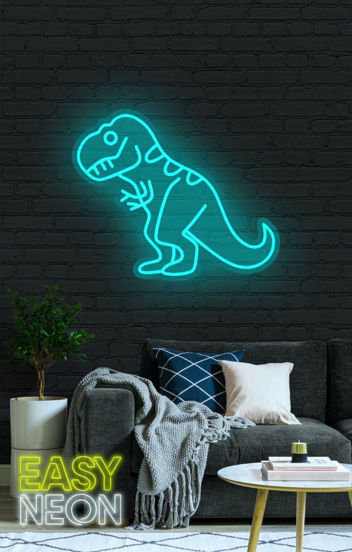 Dinosaur Neon Sign Tyrannosaurus Rex LED Neon Sign. - Etsy