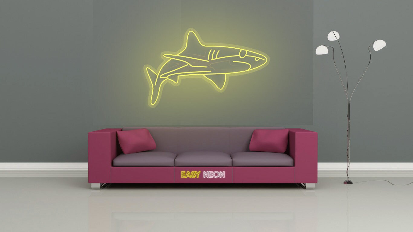 Blue Shark Neon Sign Custom Flex Neon Led for Home Event - Etsy