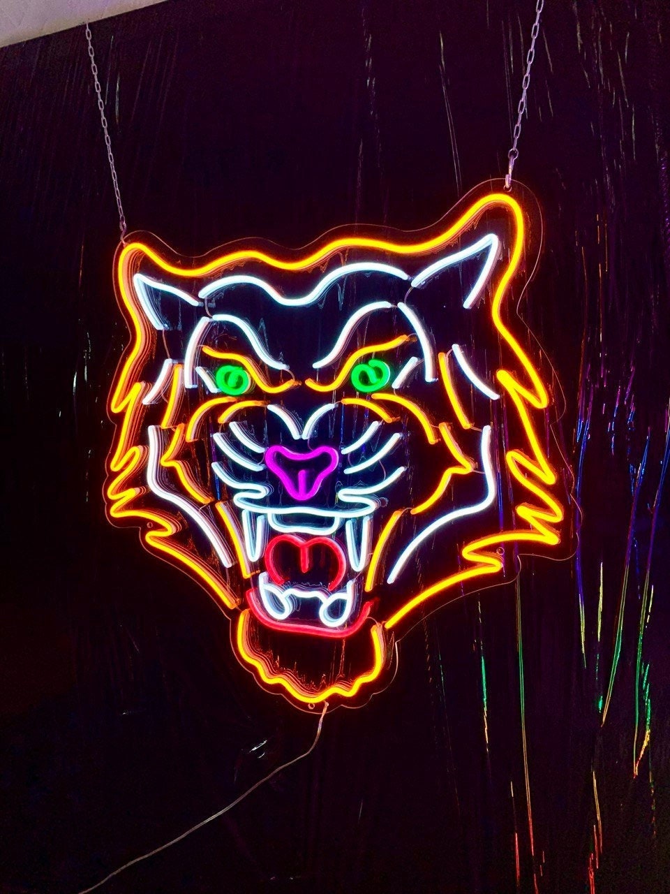 Tiger Head LED Neon Sign Wall Decor Wall Sign Neon - Etsy