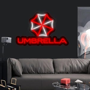 Umbrella Corporation Neon Sign – Resident Evil LED Wall Light for Gamer ...