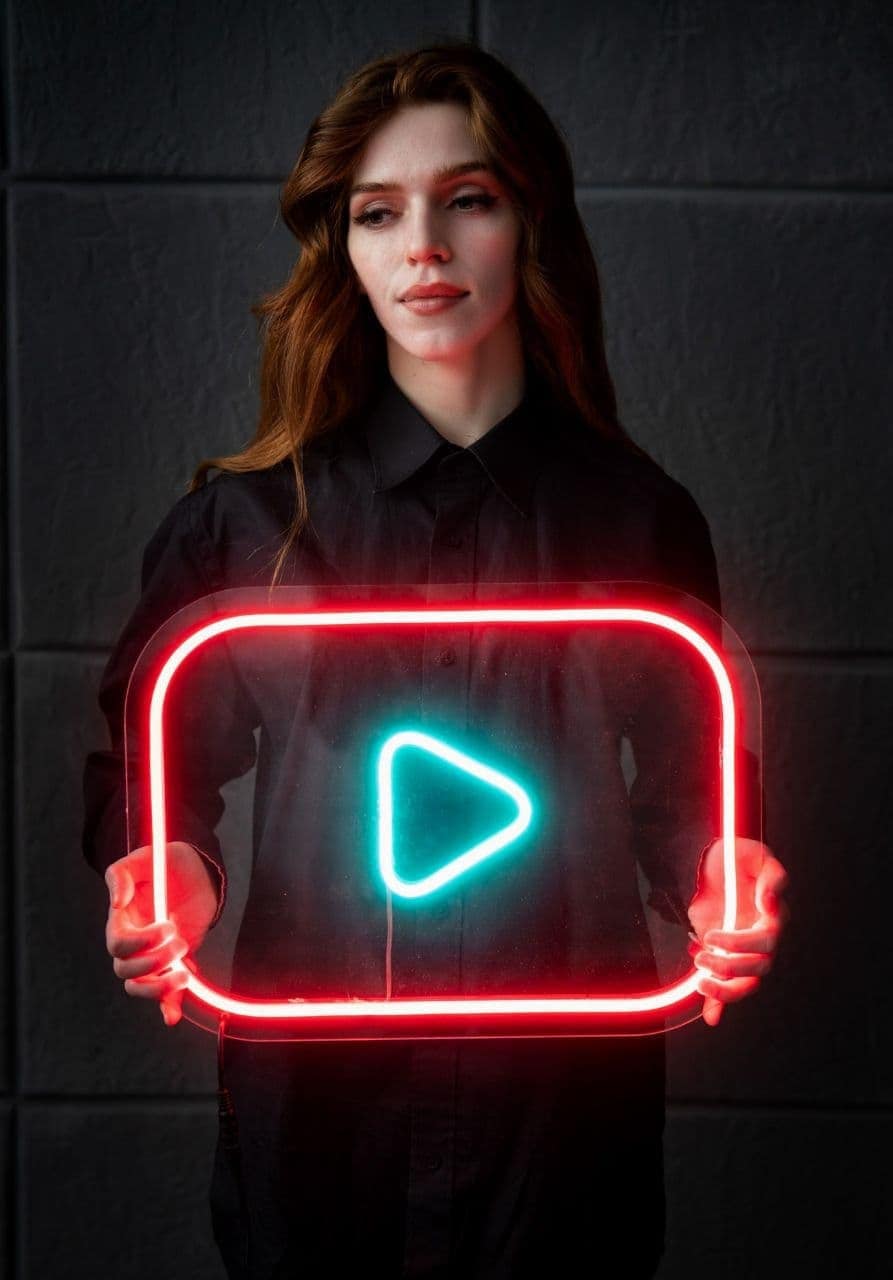 Youtube LED Neon Sign Youtube Wall Decor Youtube Wall - Etsy